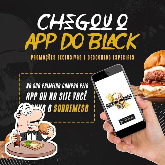 Menu em Black Burger restaurante, Balneário Camboriú