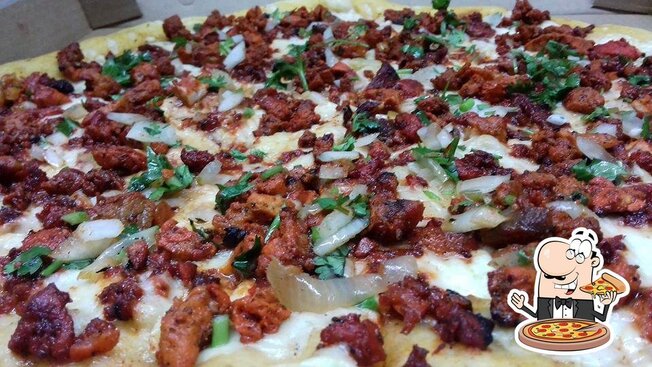 Menu at Love Pizza restaurant, Monterrey