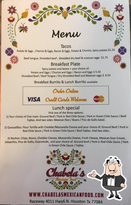 Chabela's Mexican Food, Houston - Menú del restaurante, precios y reseñas