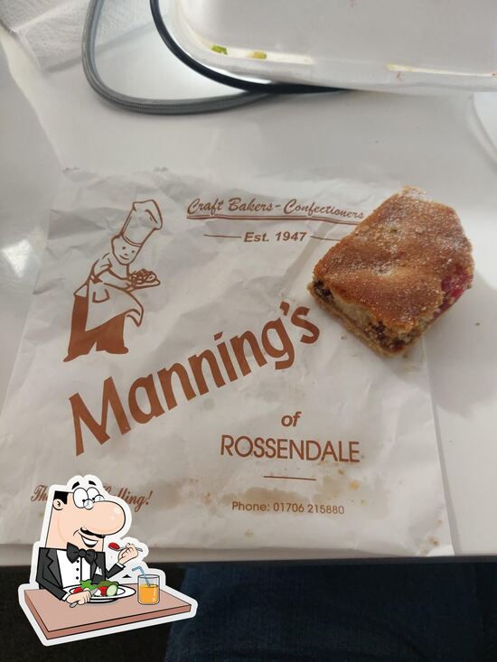 Menu at Manning's Bakers, Waterfoot, 29 Burnley Rd E