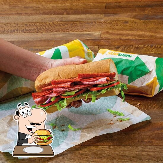 Menu at Subway fast food, Waukegan, Belvidere Rd