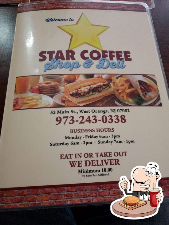 Menu at Star Coffee Shop & Deli restaurant, West Orange