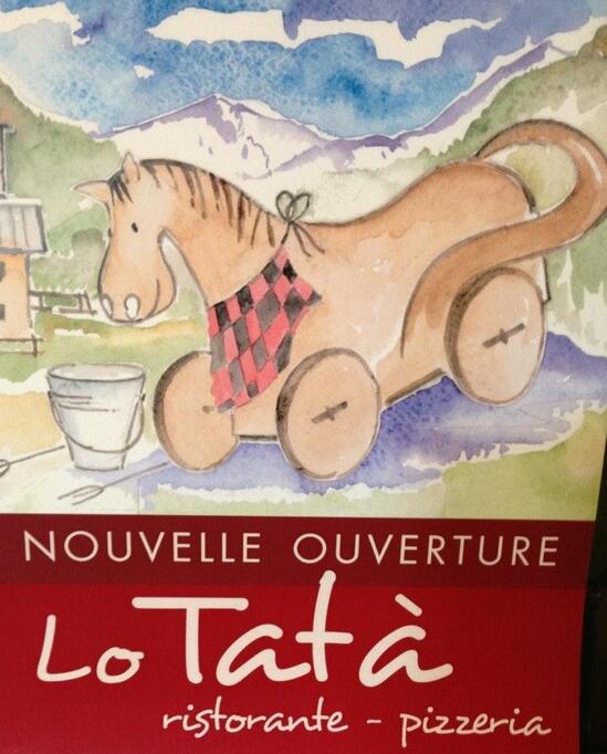 Menu at Lo Tatà restaurant, La Thuile