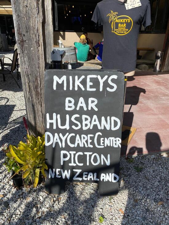 Menu at Mikeys Bar, Picton