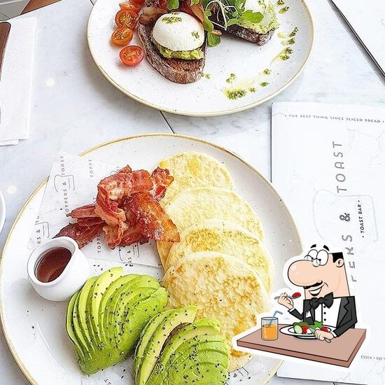Menu at Toppers & Toast cafe, Southend-on-Sea