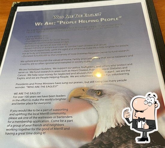 Menu at Fraternal Order of Eagles pub & bar, Merrill