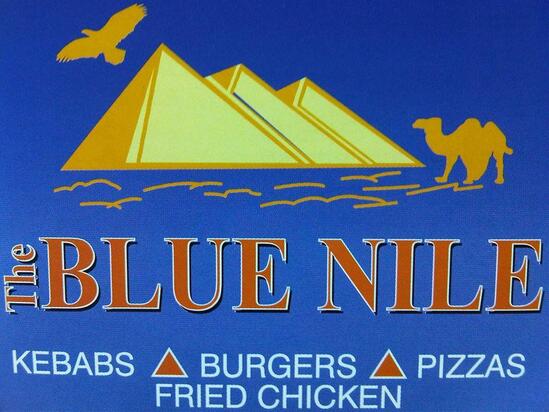 Menu at The Blue Nile fast food, Blackburn, 79 Bank Top
