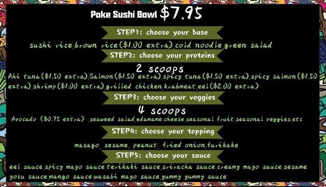 Menu at ONIKU HIBACHI restaurant, Vero Beach