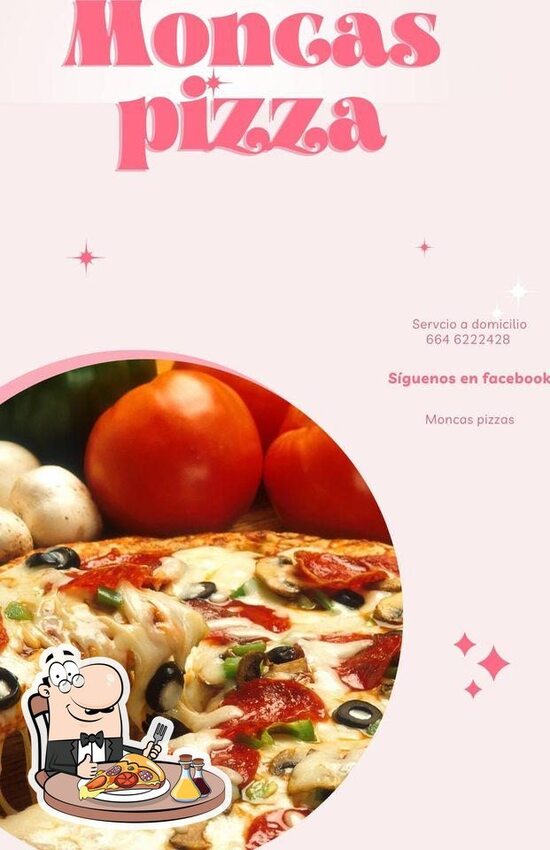 Menu at MONCAS PIZZAS restaurant, Tijuana