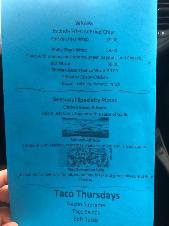 Menu at Pizza Pantry pizzeria, Darlington