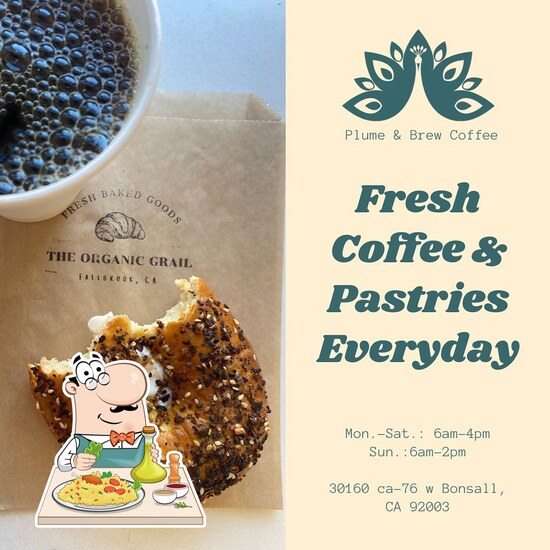 Plume & Brew Coffee, Bonsall - Restaurant menu, prices and reviews