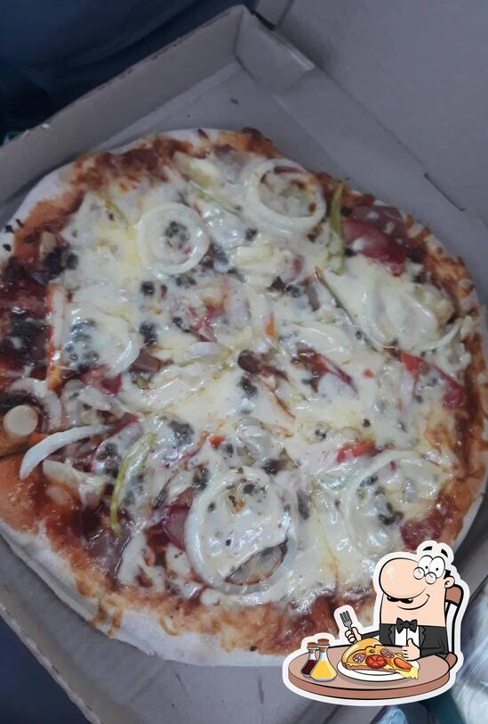 Menu at Lev's Pizza restaurant, Puerto Princesa