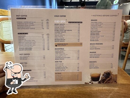 Nothing Before Coffee, Kozhikode - Restaurant menu, prices and reviews