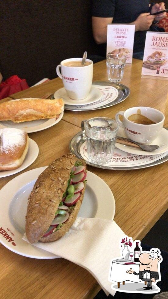 Menu at ANKER cafe, Vienna, Mariahilfer Str. 126
