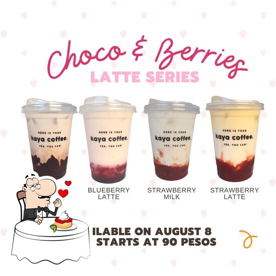 Carta de Kaya Coffee PH, Calamba