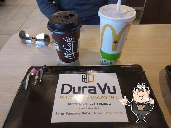 Menu at McDonald's fast food, Strathroy, 269 Caradoc St S