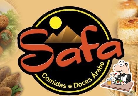 Menu em Safa comida Árabe restaurante, Osasco