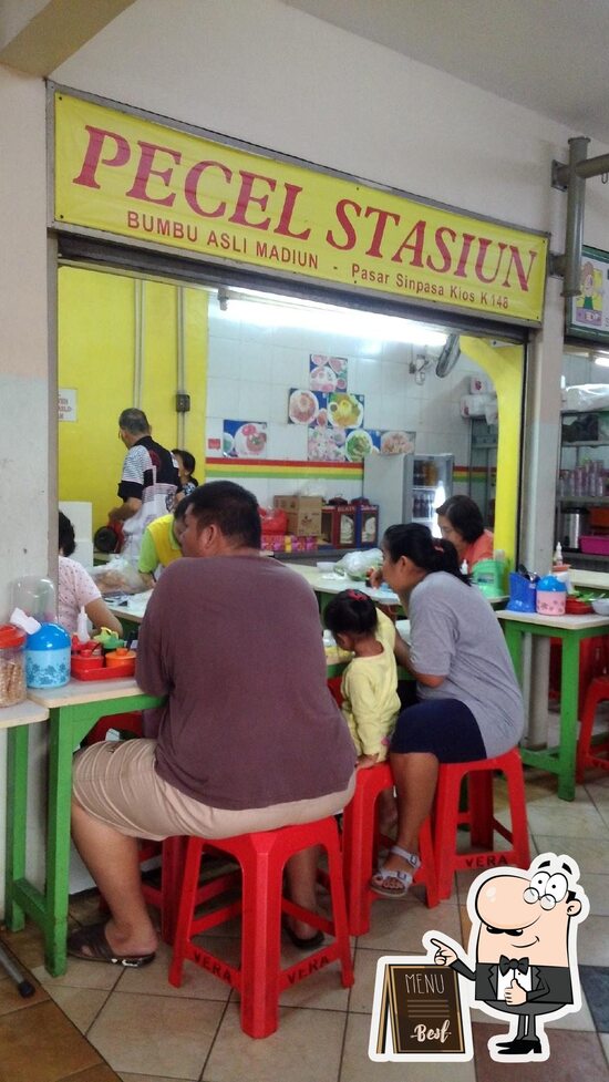 Menu at Pecel Stasiun restaurant, Curug Sangereng