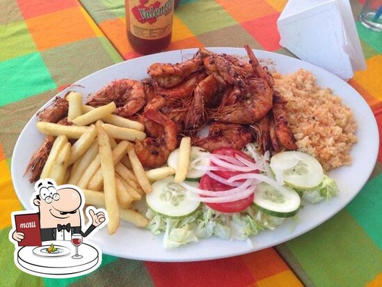 Menu at El Popo Restaurant, Acapulco, Playa Caletilla SN.