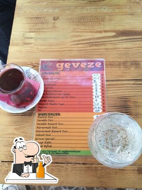 Menu at Geveze Cafe, Konya