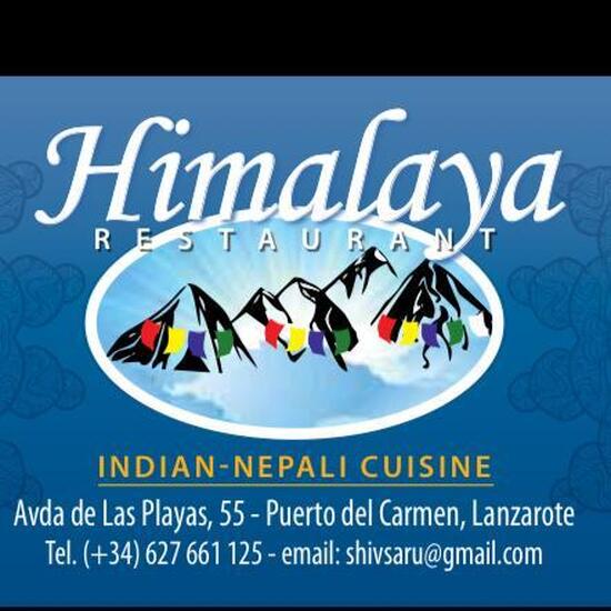Menu at Himalaya Restaurant, Puerto del Carmen