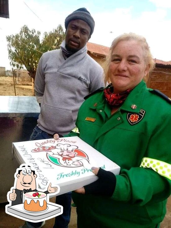 Menu at Kasi Pizza restaurant, Carletonville