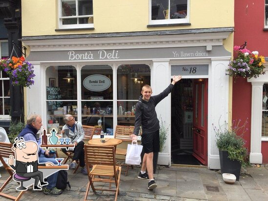 Menu at Bonta Deli cafe, Caernarfon