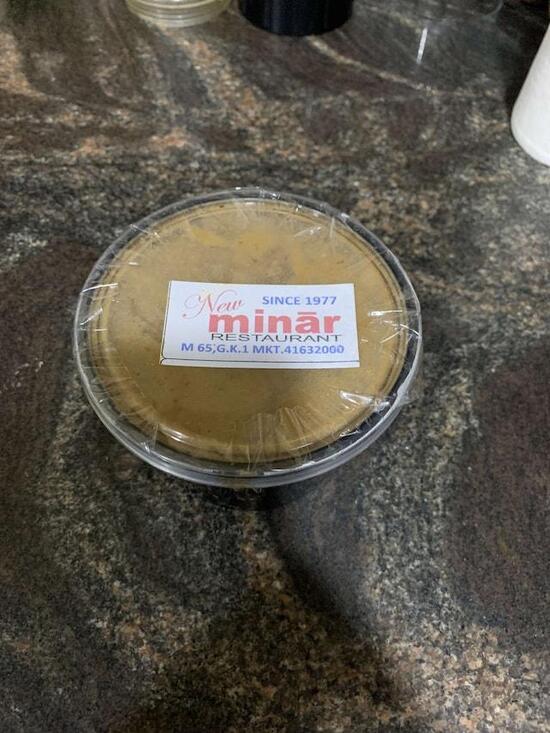 Menu at New Minar, New Delhi, M-65