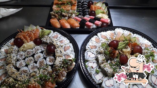 Menu at Saga Sushi restaurant, Florianópolis