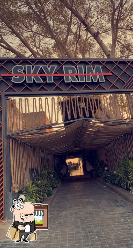 Menu at SKY RIM restaurant, Cairo