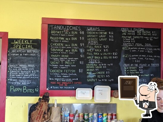 Menu at The Smokin Caboose Barbeque, Saint Thomas