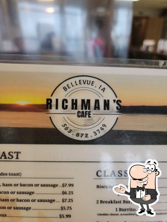 Menu at Richman's Cafe, Bellevue