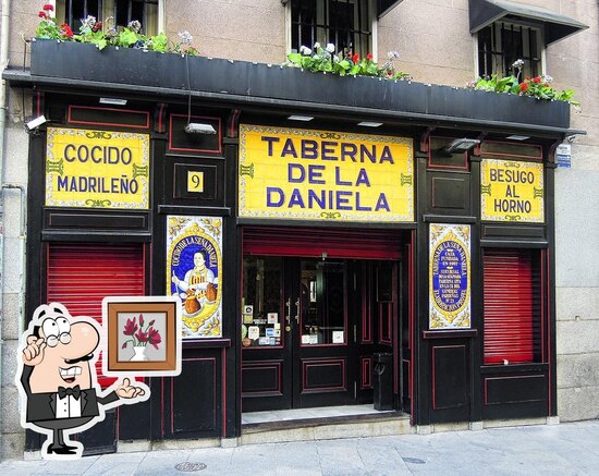Carta del restaurante Taberna La Daniela, Madrid, Calle Cuchilleros