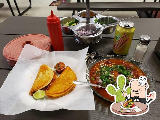 Menu at La Super Birria restaurant, Santa Ana