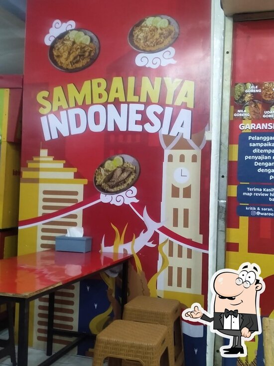 Menu at Waroeng Sambal Bakar Utan Kayu restaurant, East Jakarta