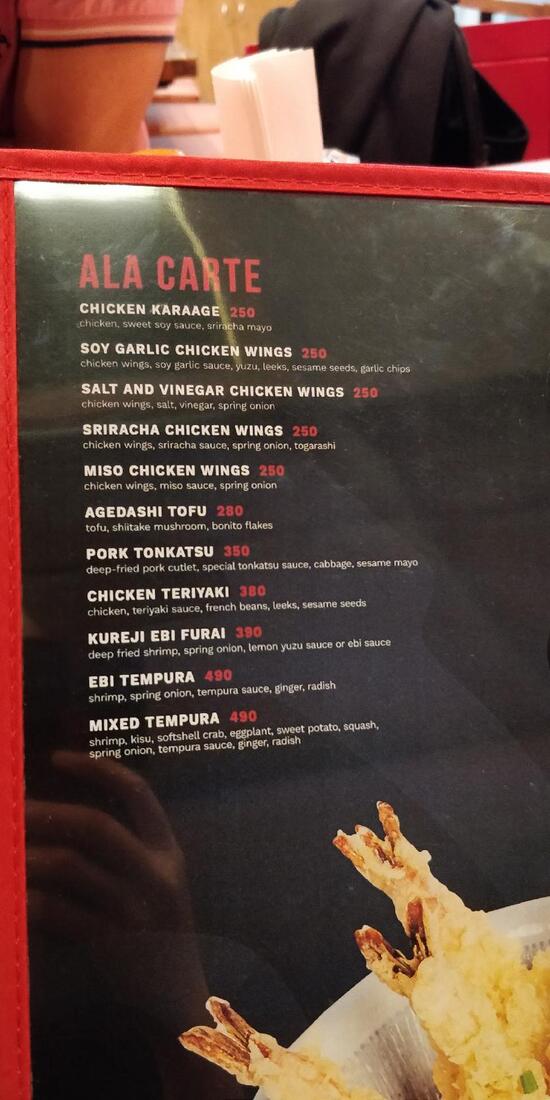 Menu at Kureji - Ali Mall restaurant, Quezon City, Ali Mall