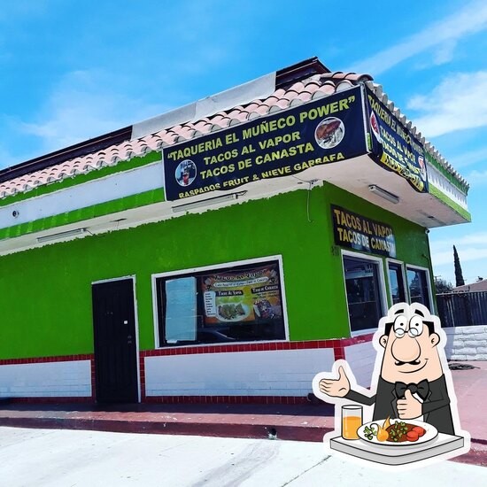Menu at Tacos El Muñeco Power restaurant, Pomona