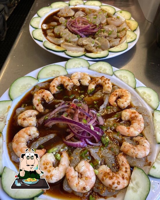 Menu at Mariscos El Chavo restaurant, Bakersfield