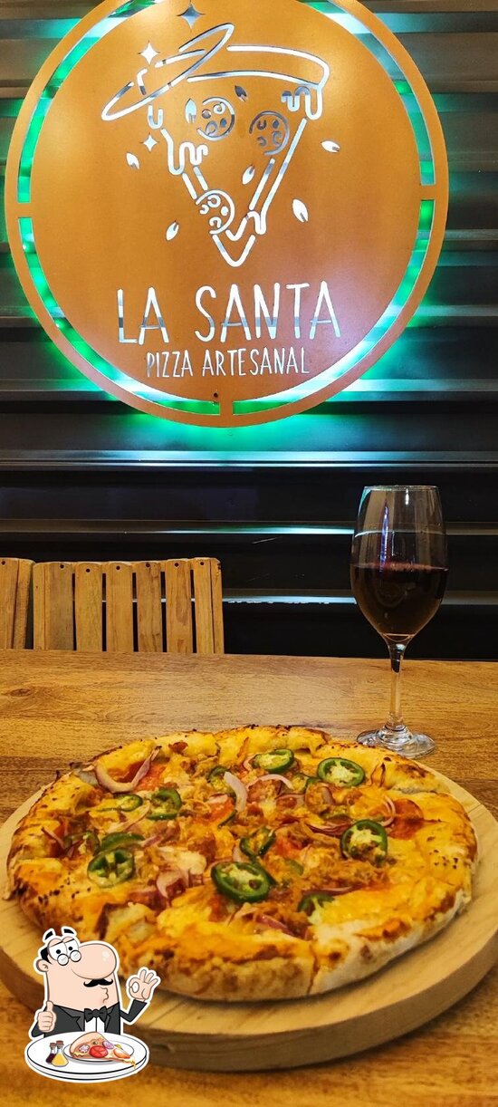 Menu at La Santa Pizza Artesanal restaurant, Ameca