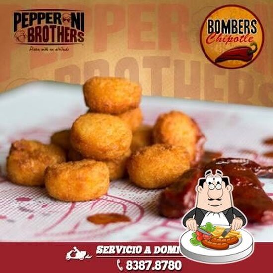 Carta de pizzería Pepperoni Brothers, Monterrey