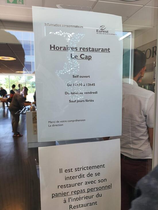 Menu at Le Cap restaurant, Blagnac