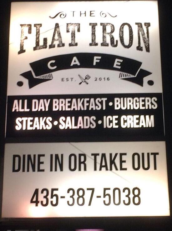 Menu at Flat Iron Cafe, Milford