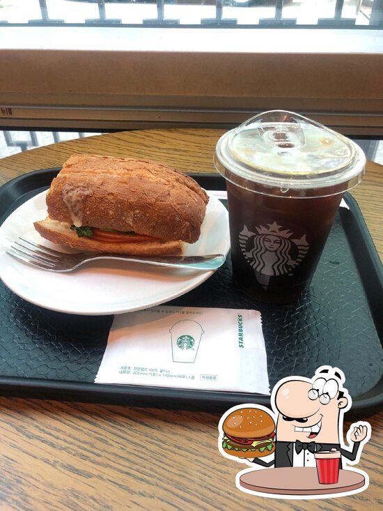 Menu at Starbucks cafe, Seoul, 19 Choui-ro