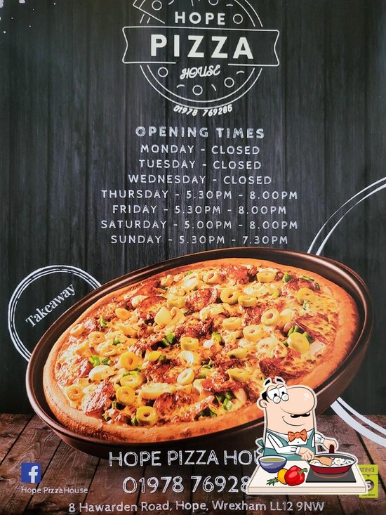 Menu at Hope Pizza House pizzeria, Hope