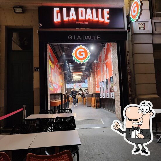 Menu at G LA DALLE - CHATELET restaurant, Paris