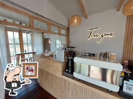 Menu at Tree zone coffee cafe, Muang Sam Sip