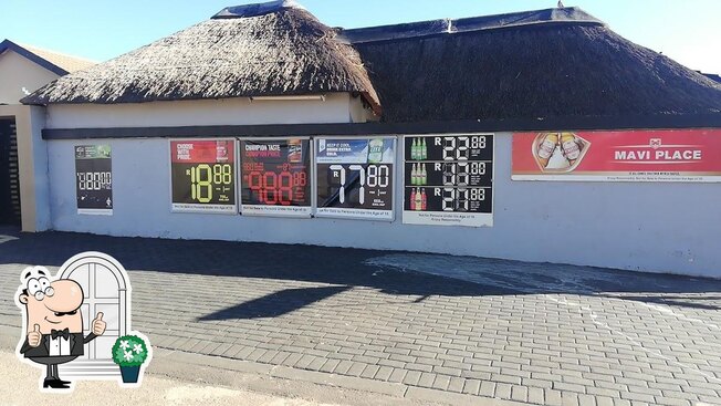 Menu at Mavi's place pub & bar, Soweto