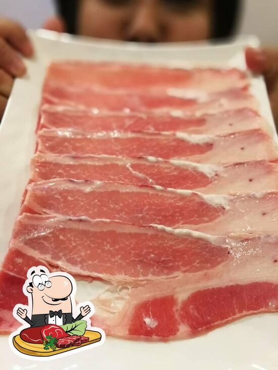 Menu at Meat U Buffet restaurant, Bangkok