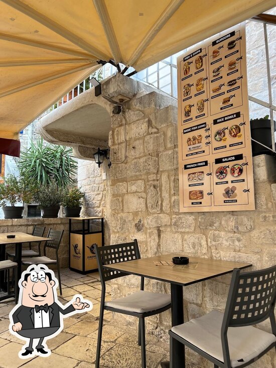 Menu at Tunaholic Fish Bar, Trogir