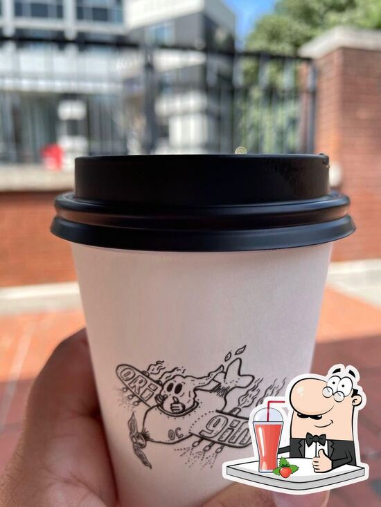 Menu at Origin Coffee at The British Library cafe, London, The British ...